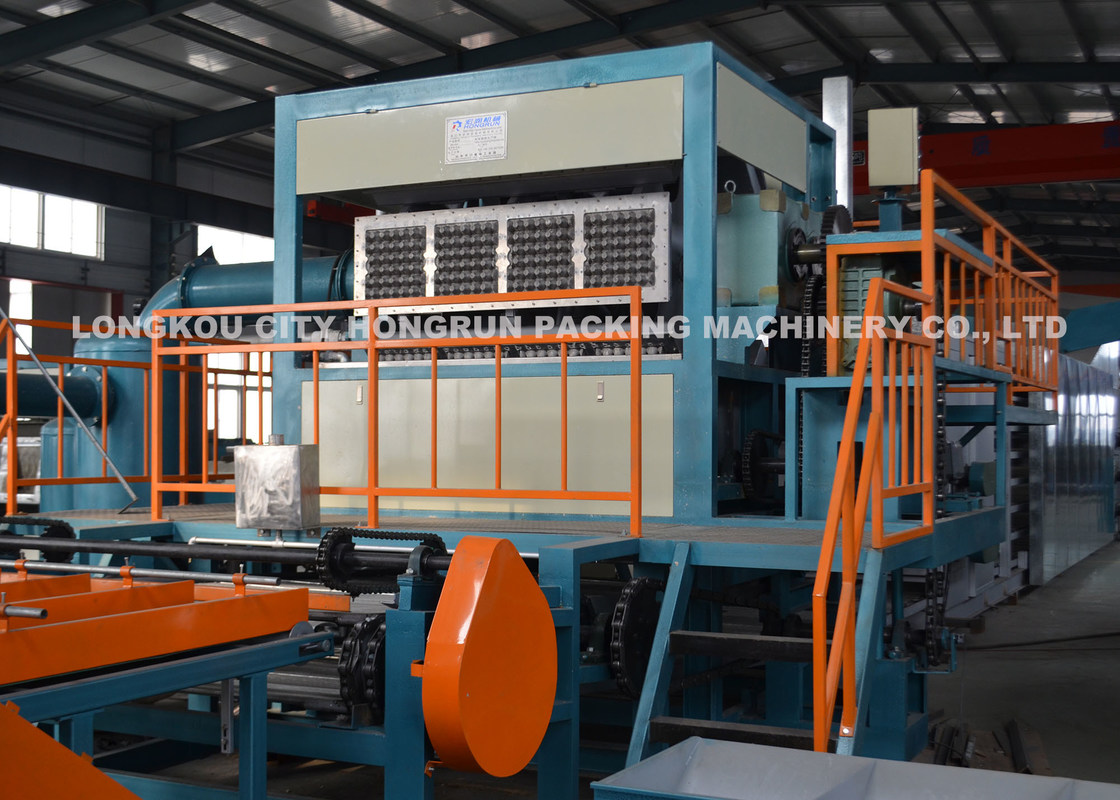 Roller type paper egg tray machine , Egg carton box making machine