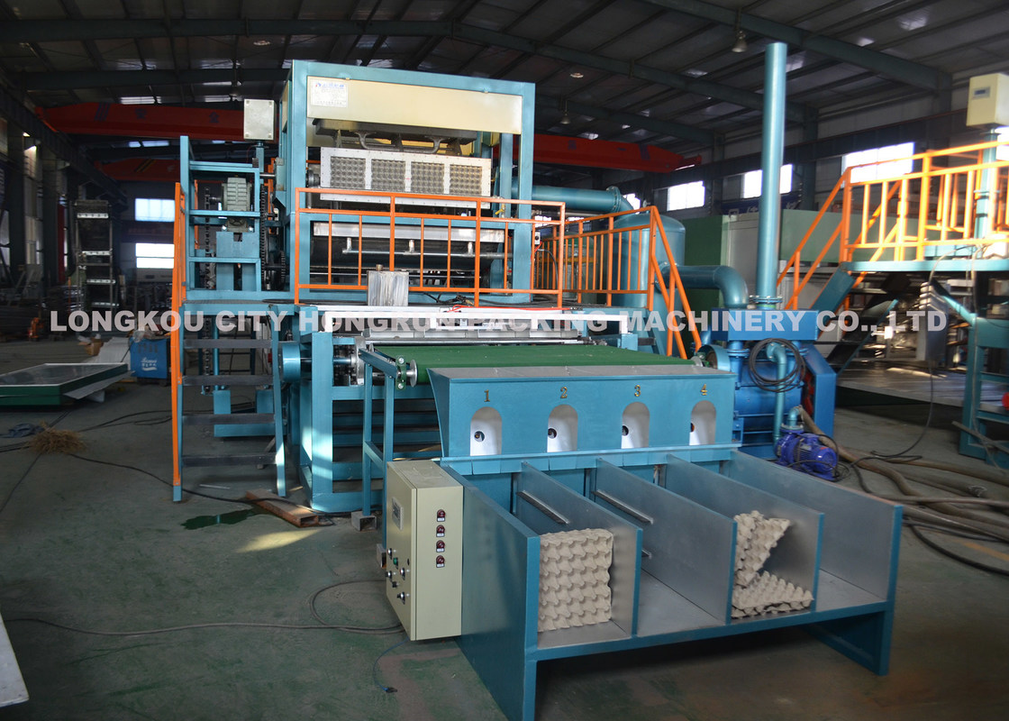 Energy Saving Egg Tray Production Line , Small Capacity Rotary Type Egg ...