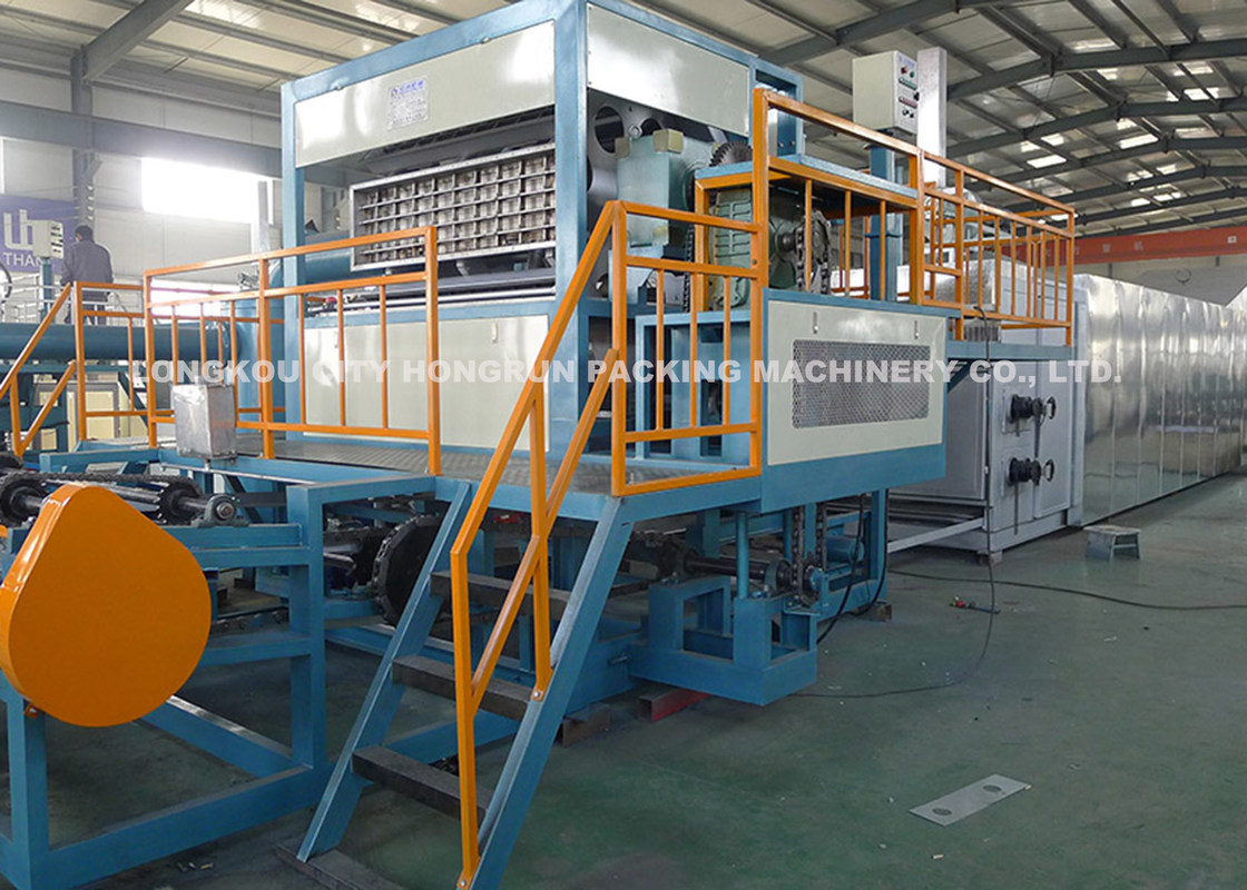 4000pcs/h 8 sides rotary type automatic egg tray machine with 6 layer ...