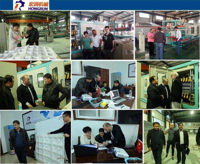 Food Packaging Plastic Container Production Line , automatic PS foam ...