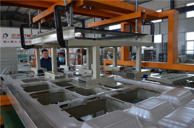 PS Foam Food Box Machine , Automatically White Plastic Foam Plate Machine
