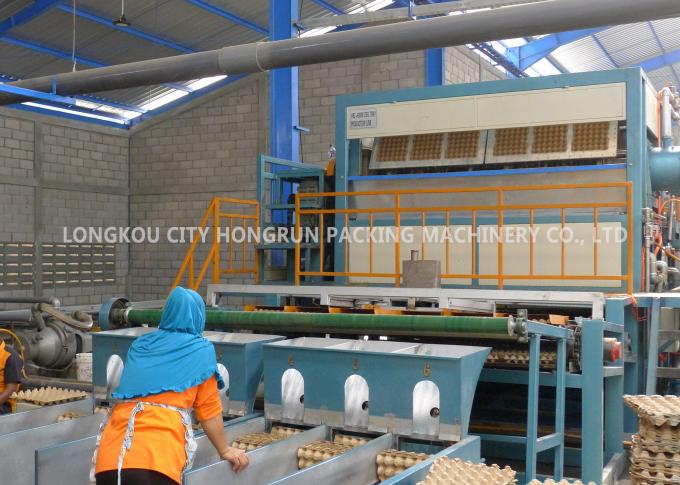 Automated 8 Faces Rotary Paper Egg Box Machine / Egg Tray Production Line