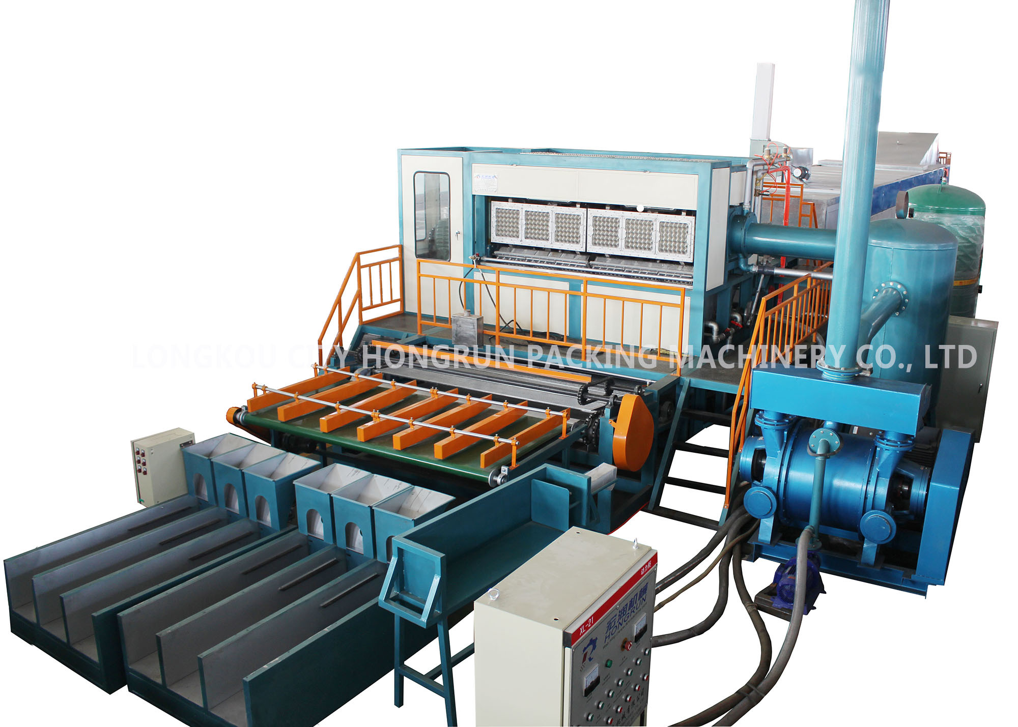 Automated Pulp Molding Machine For Egg Carton / Apple Tray Making
