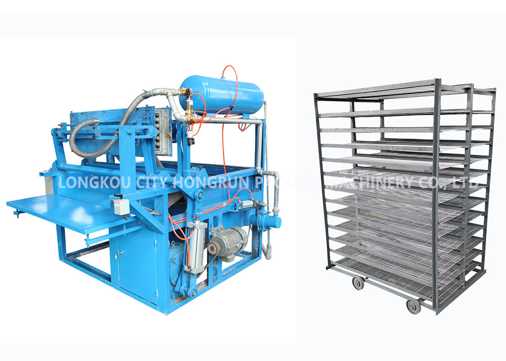 Semi - Automatic Mini Apple Tray Machine / Egg Tray Manufacturing ...