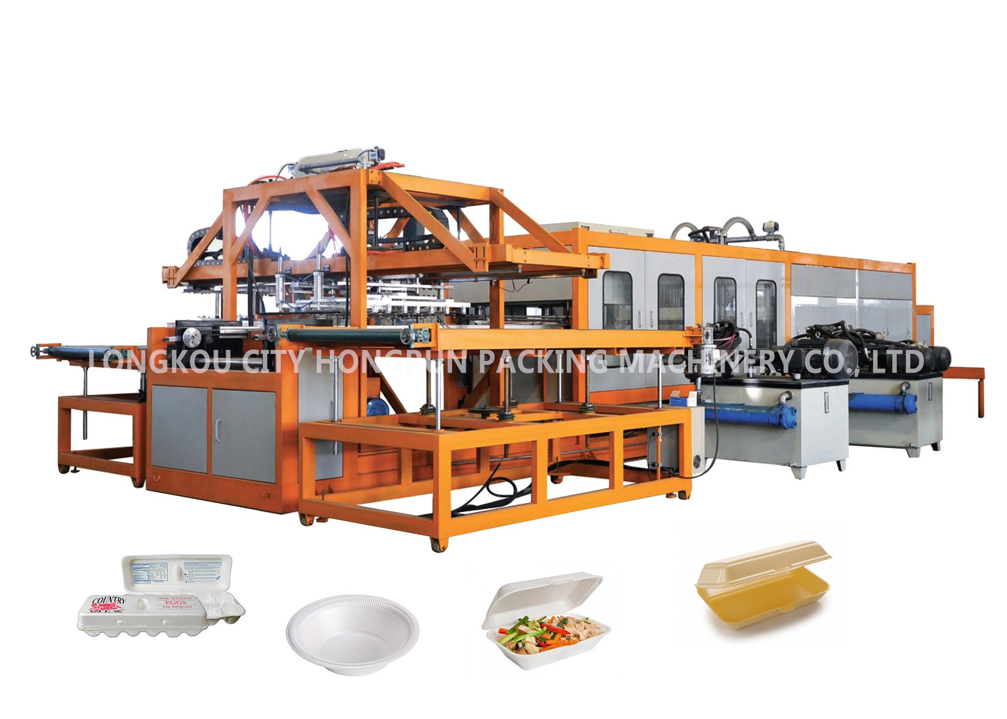 High Efficiency Fast Food Box Machine White Styrofoam Food Containers ...