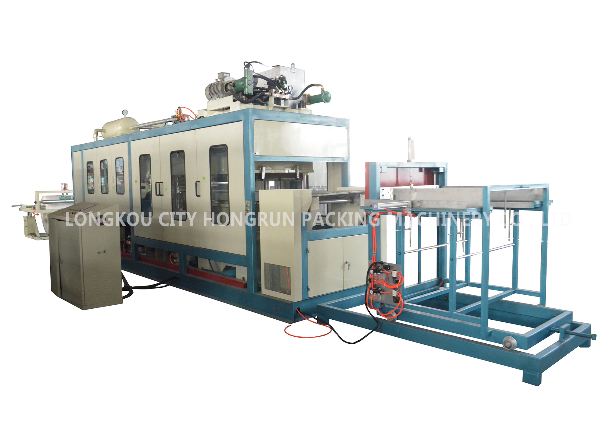 Three Phase 380V 50Hz Fast Food Box Machine / Food Container Production ...