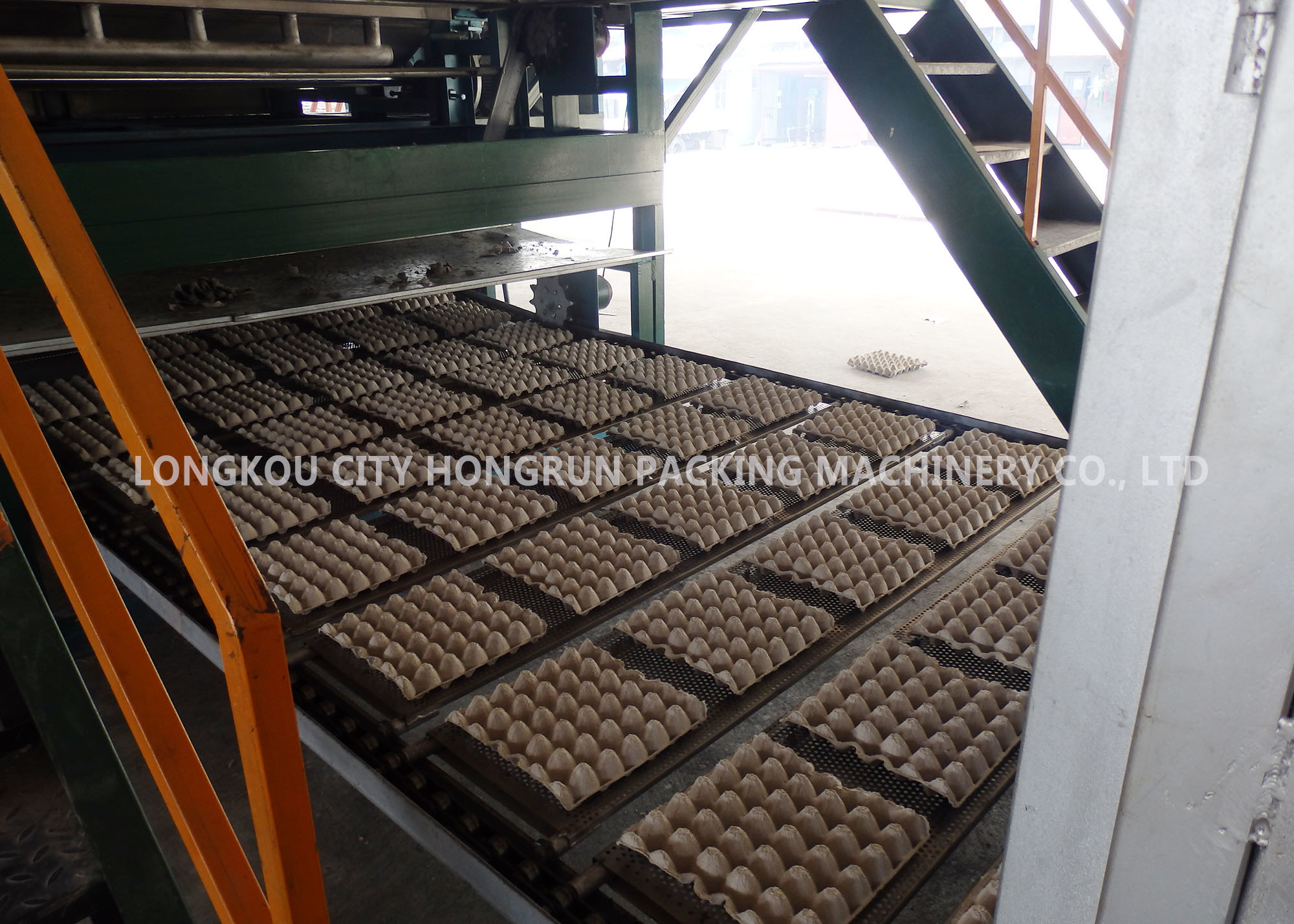 220V Automatic Egg Tray Machine With Multi - Layer Dryer Capacity ...