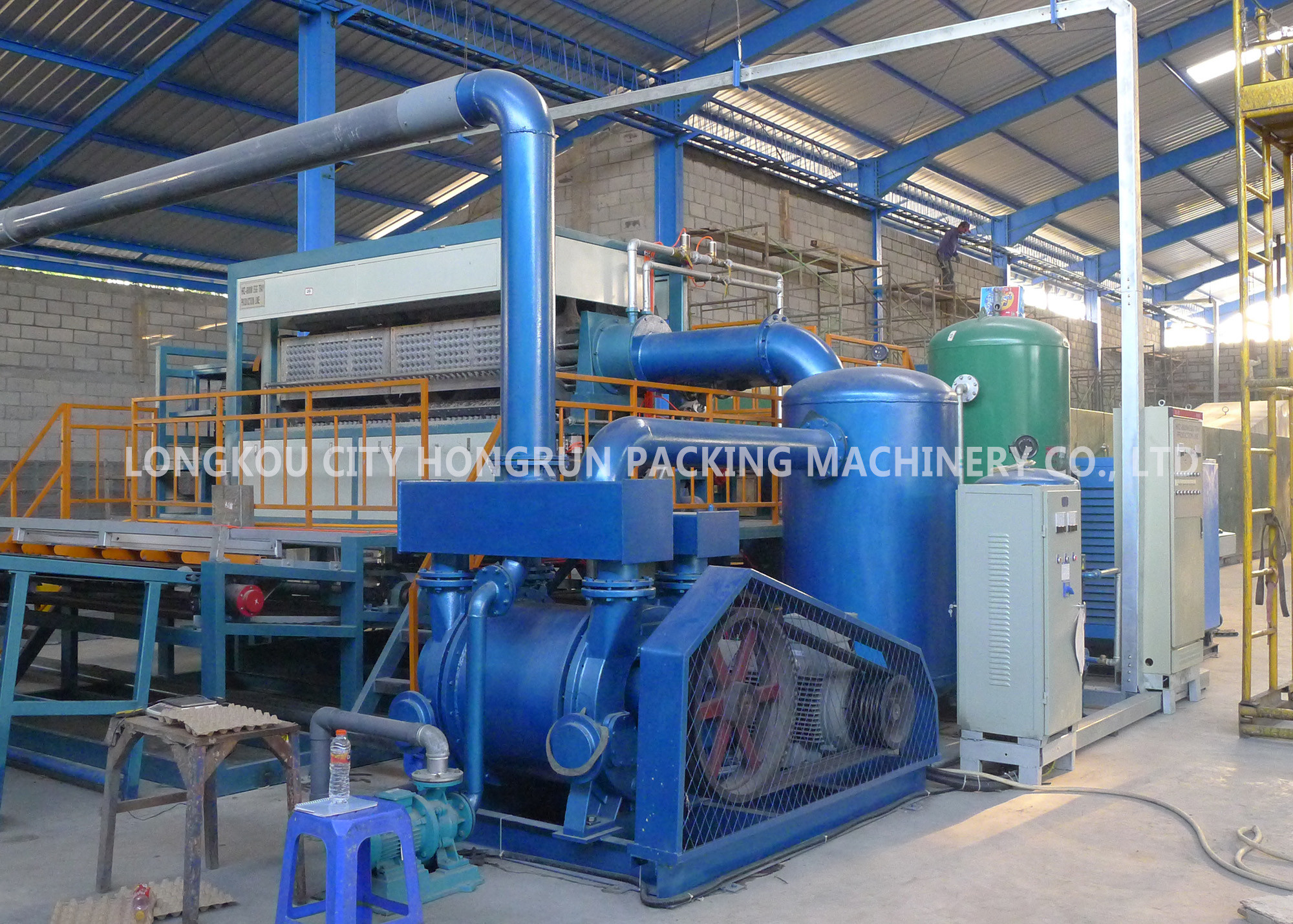 Poultry Farm Paper Egg Box Machine With Electricity Control System